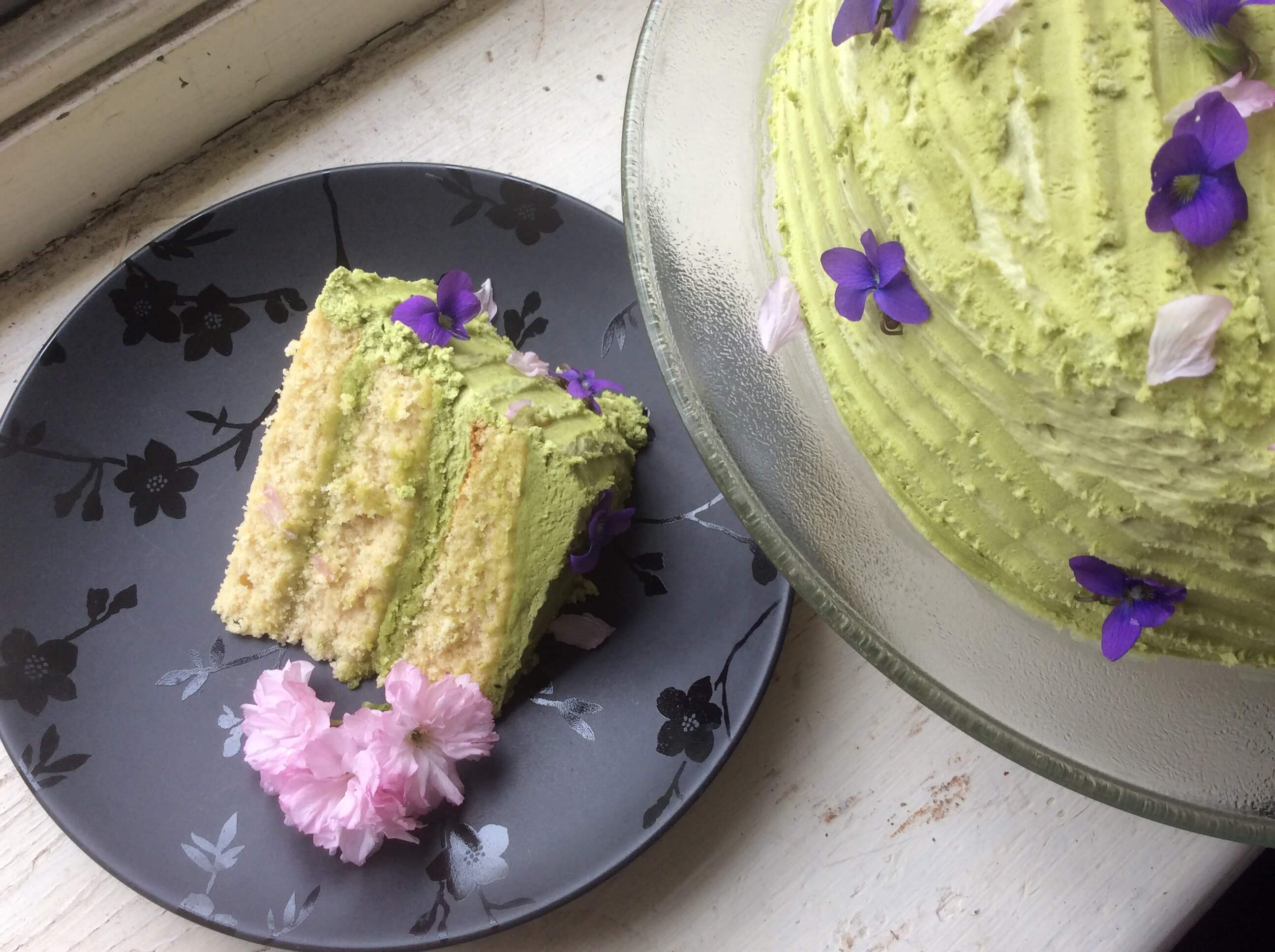 Sweet Spring Matcha Layer Cake – Plum Deluxe Tea