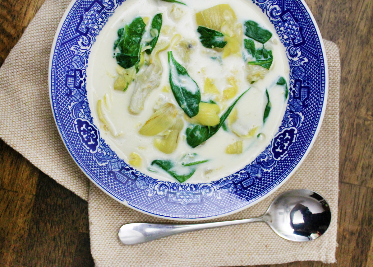 Creamy Spinach Artichoke Soup – Plum Deluxe Tea