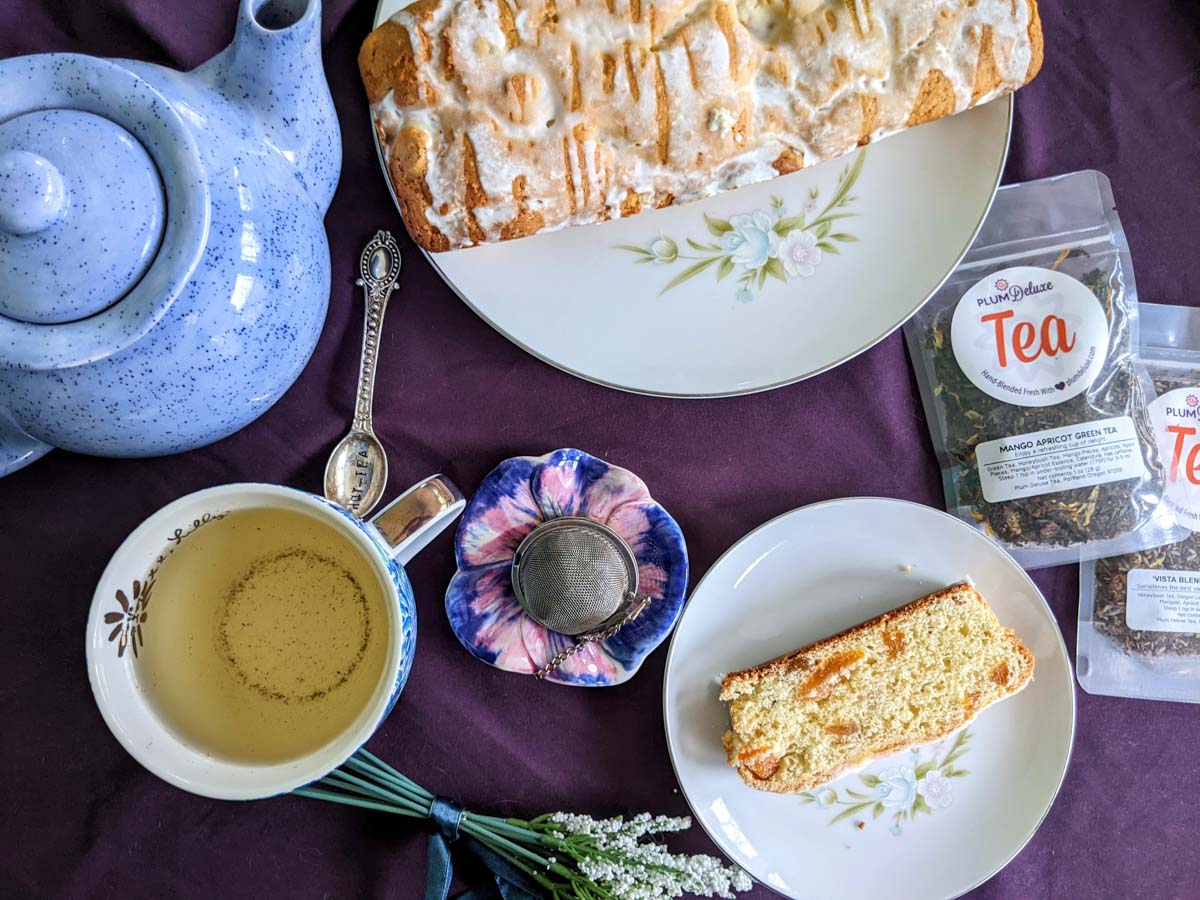 Almond Apricot Bread Recipe (With Almond Glaze) – Plum Deluxe Tea