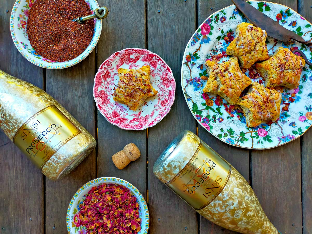 Festive Champagne Scones – Plum Deluxe Tea