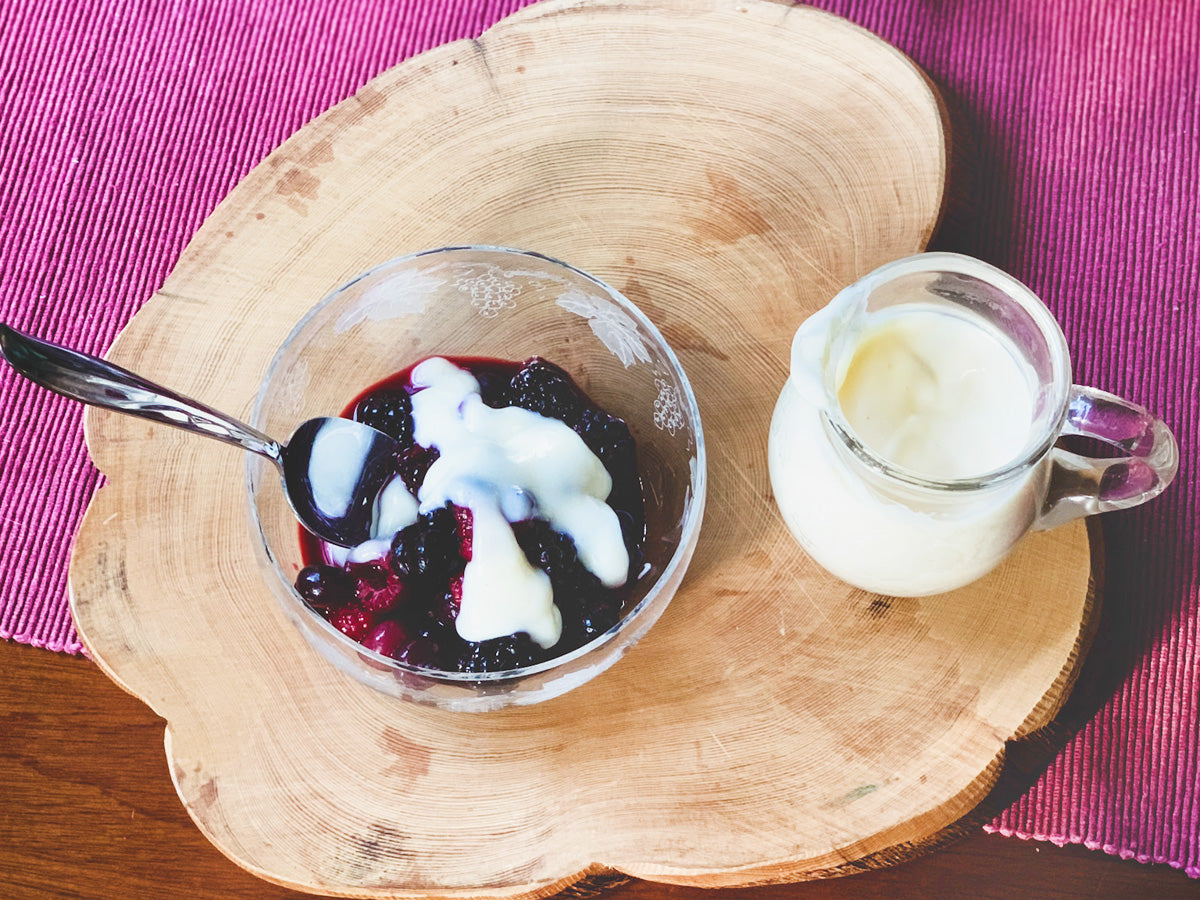 Berries and English Custard Recipe – Plum Deluxe Tea
