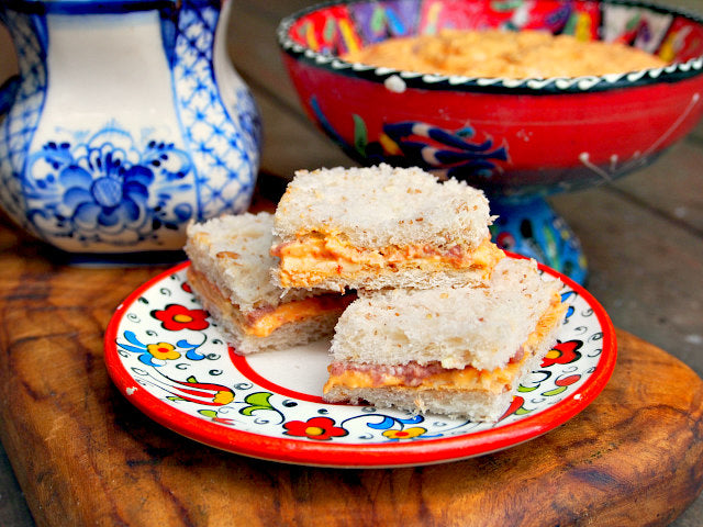 Pimento Cheese Tea Sandwich – Plum Deluxe Tea
