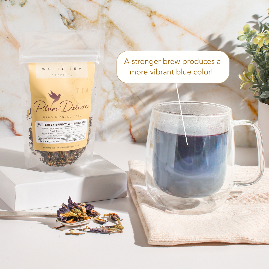 Butterfly Effect Green/White Tea (Mango / Peach) – Plum Deluxe Tea