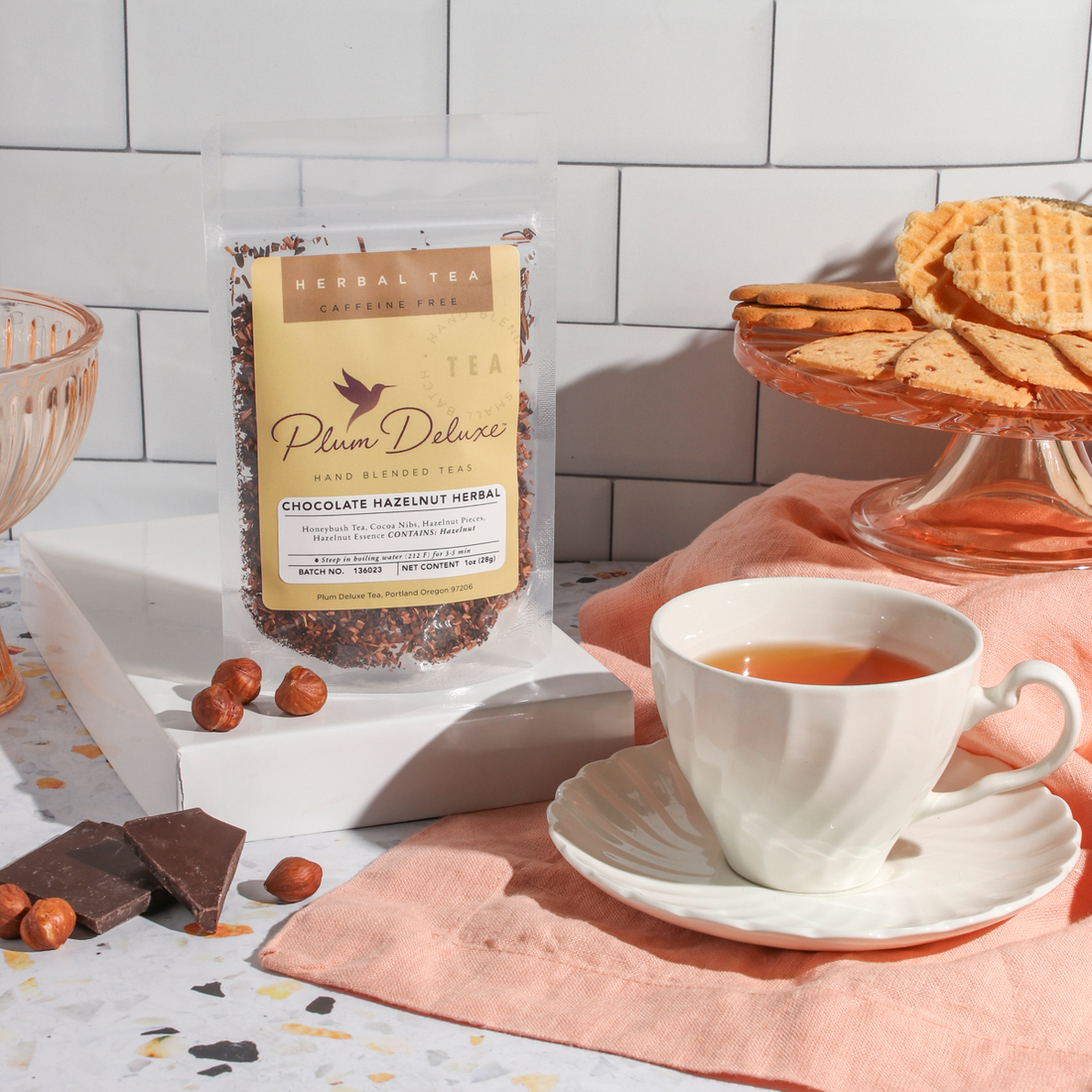 Chocolate Hazelnut Tea | Delicious Loose Herbal Tea | Plum Deluxe ...
