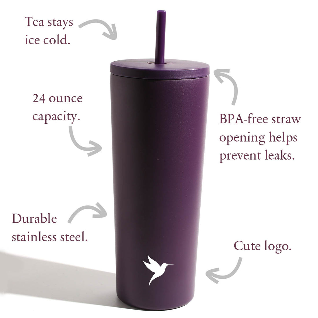 Reusable Iced Tea Cold Cup (4 Colors) – Plum Deluxe Tea