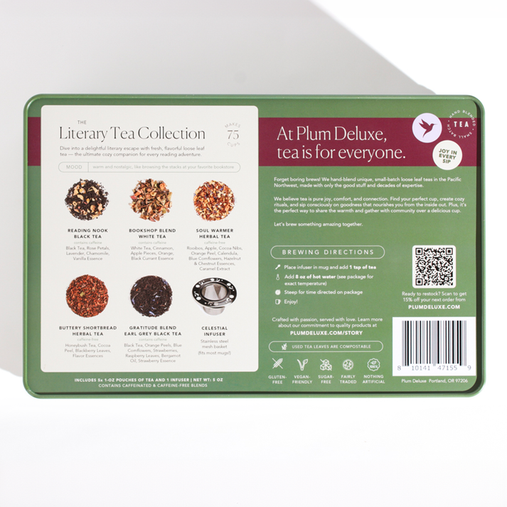 Tea Gift Tin (Choose from 3 Designs) – Plum Deluxe Tea